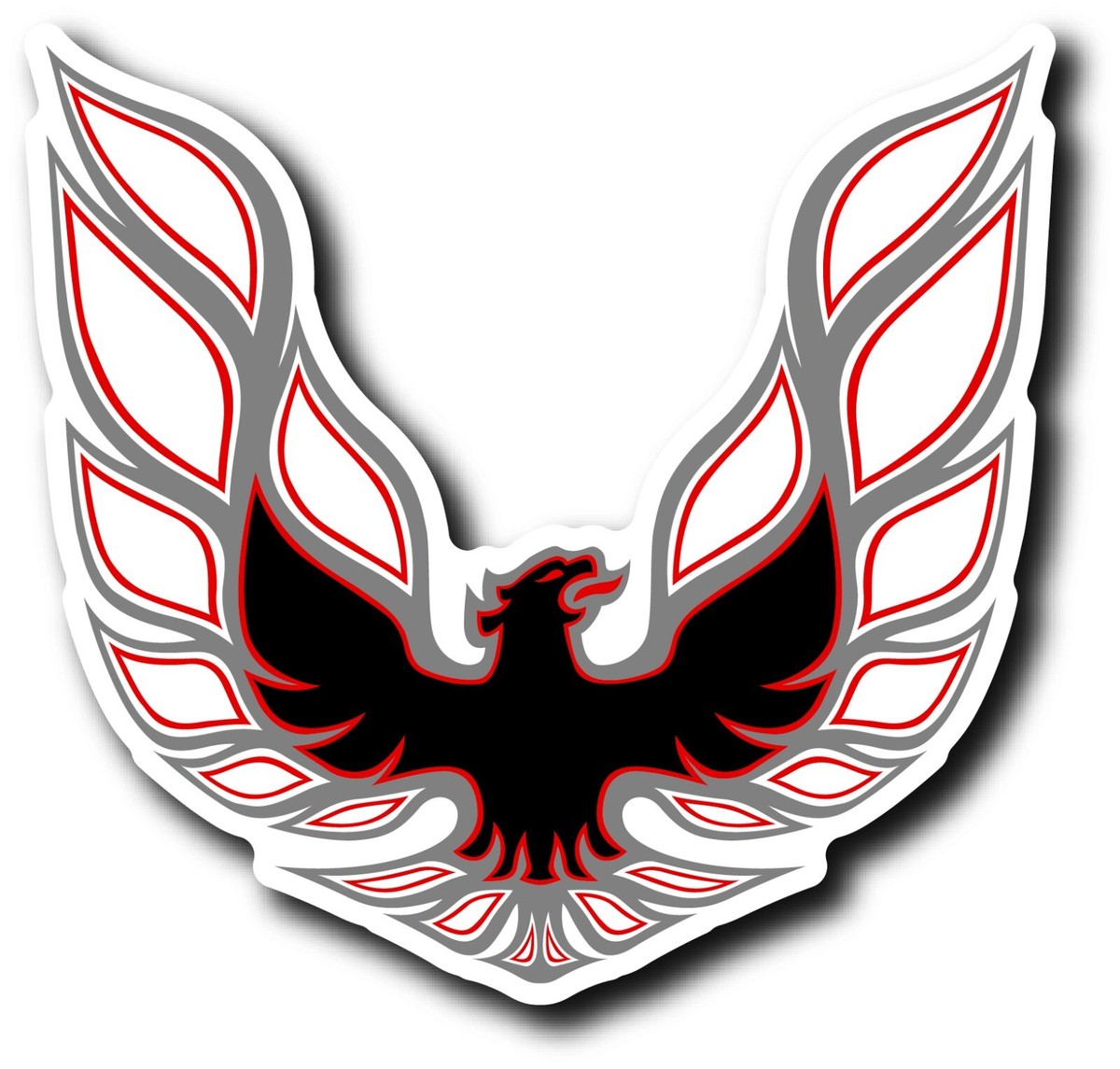 Logotipo Del Pontiac Firebird En Color Rojo