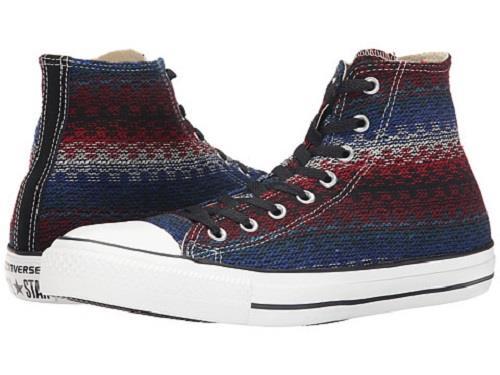 Converse Native Blanket Weave Fabric Dk Multi-Color HI-TOP Shoes M-9 ...
