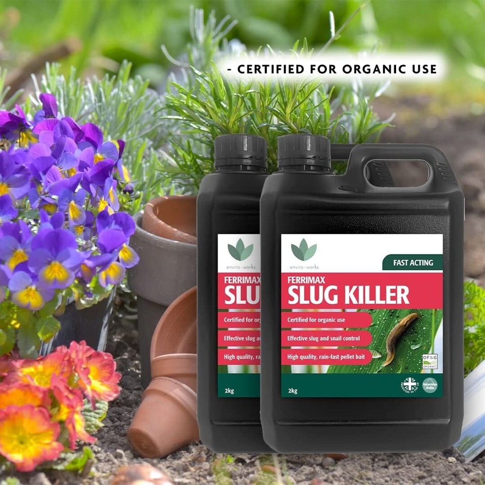 Slug Killer 2kg Ferrimax Pellets Eco Friendly Certified Organic Enviro ...