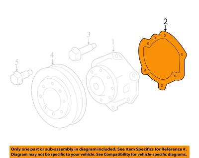 GM OEM 04-24 Acadia Limited Cooling Water Pump-Water Pump Gasket ...