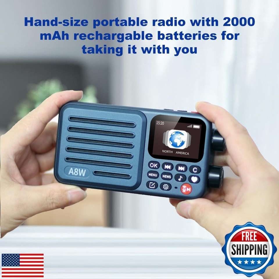 Choyong A8W Portable Smart Internet Radio Receiver WIFI/4G Radio ...