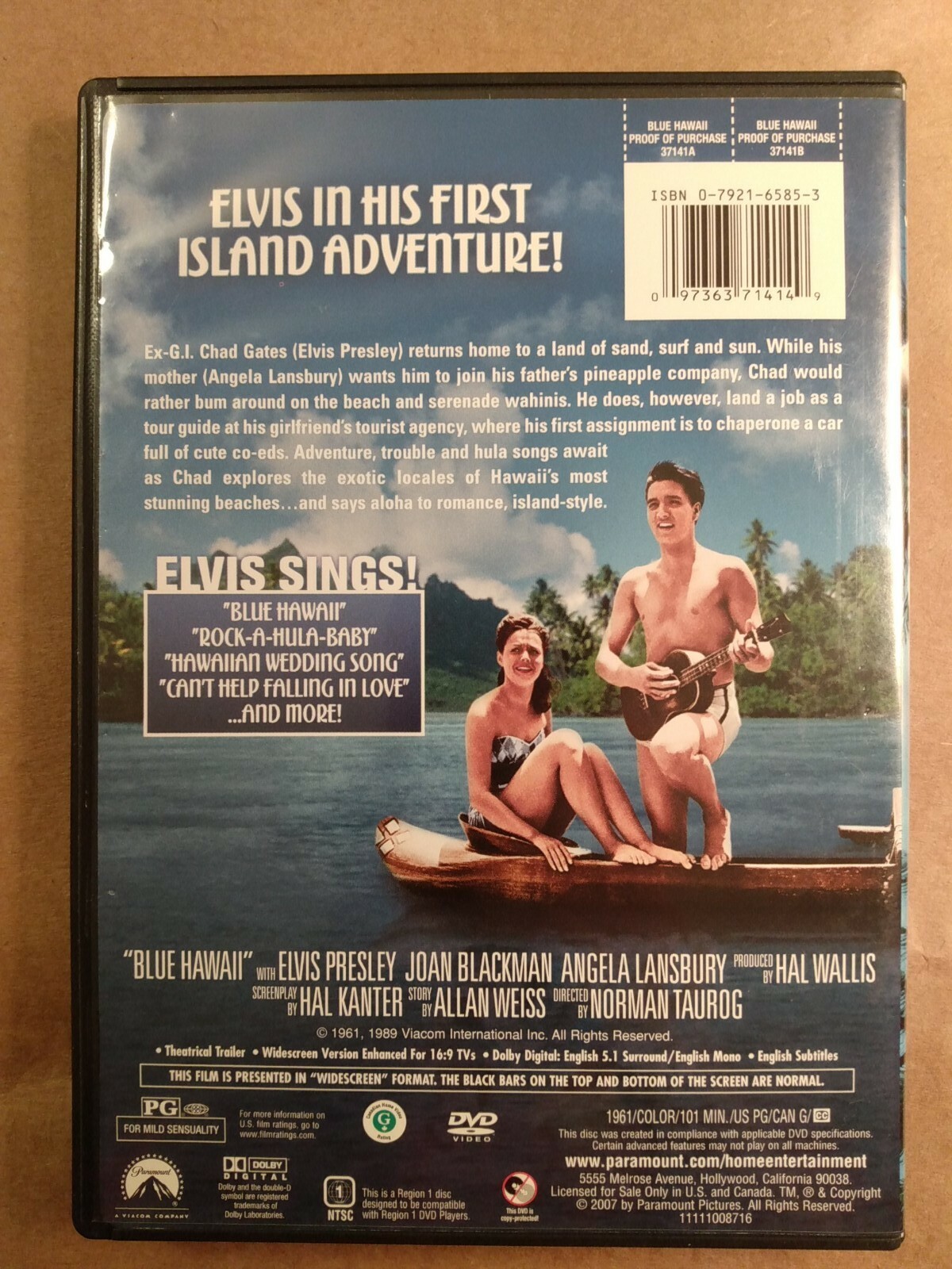 New - Blue Hawaii - DVD - Widescreen - Elvis Presley - 1961 | eBay