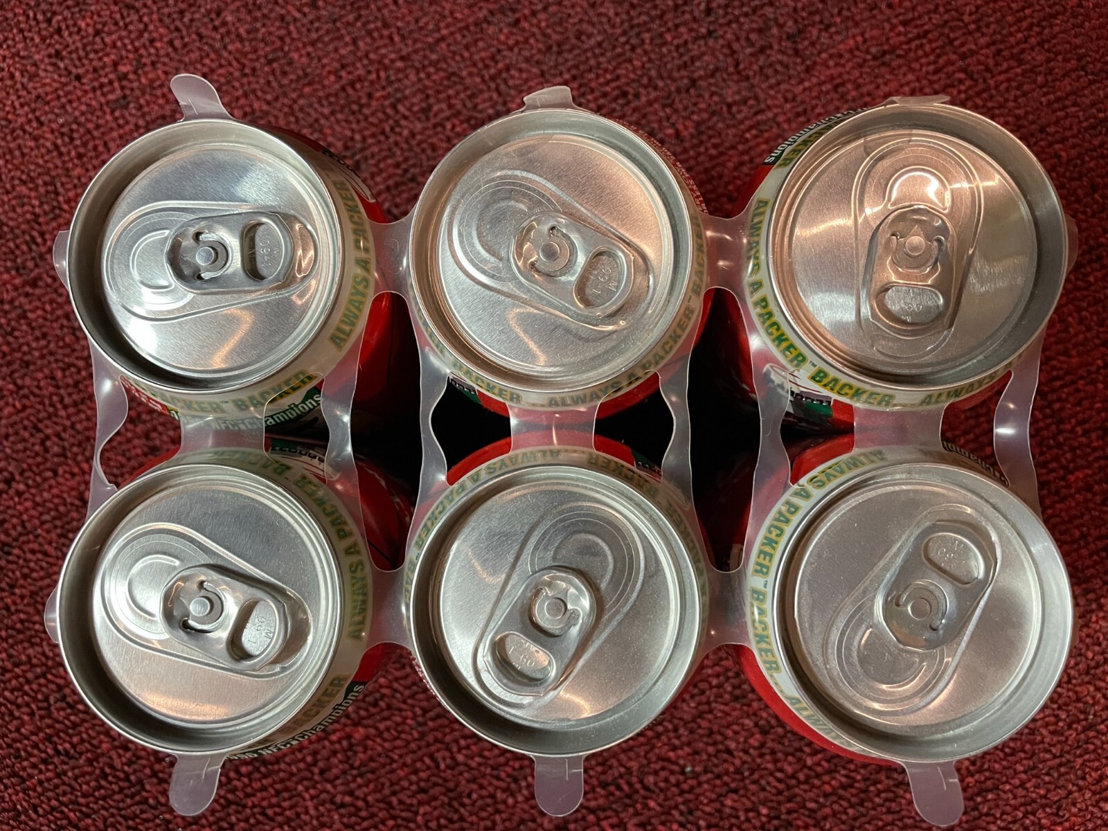 Green Bay Packers 1996 NFC Champions, 6-Pack Coca Cola, Full Cans ...