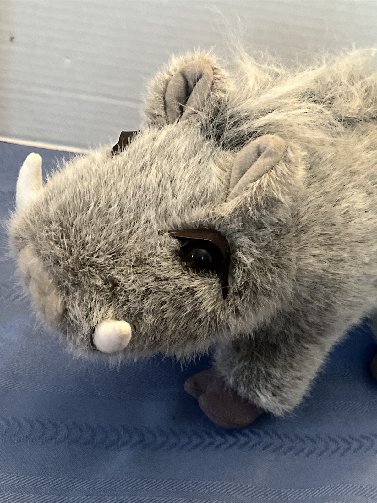 VINTAGE REALISTIC LIFELIKE PLUSH DOLL FIGURE WILD BOAR HOG SWINE ...