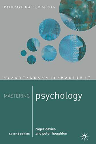 Mastering Psychology (Palgrave Master Series) By Roger Davies,Pe ...