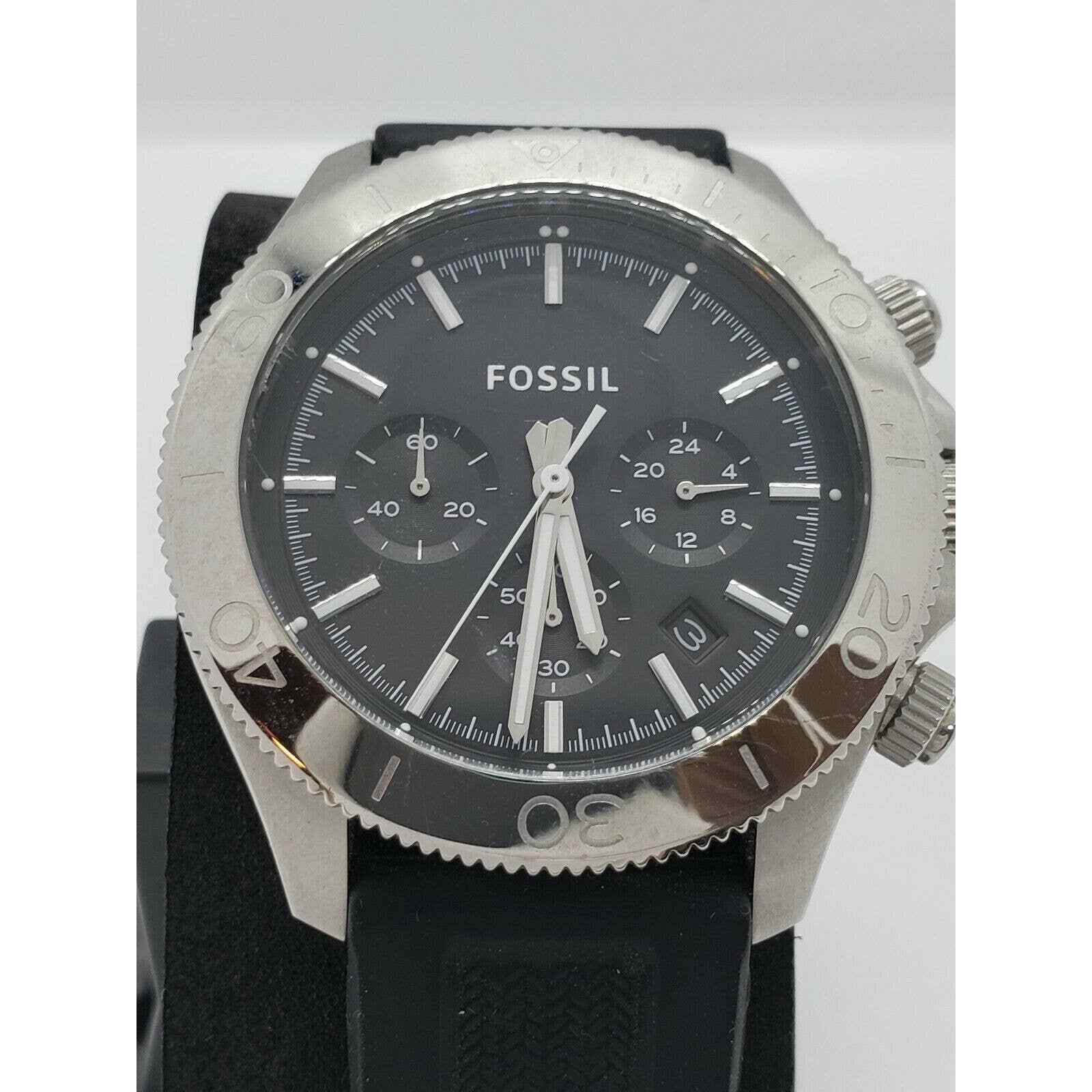 Fossil Men's Retro Traveler Silicone Watch - Black #CH2851 NEEDS ...