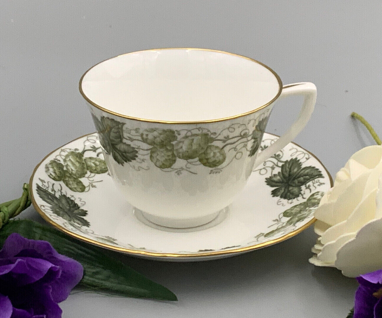 Royal Worcester The Worcester Hop Mathon - Tea Cup and Saucer. | eBay
