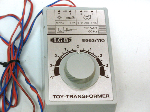 LGB 5003/110 Hobby Transformer 21v DC 16v AV Output Train Power G Gauge ...