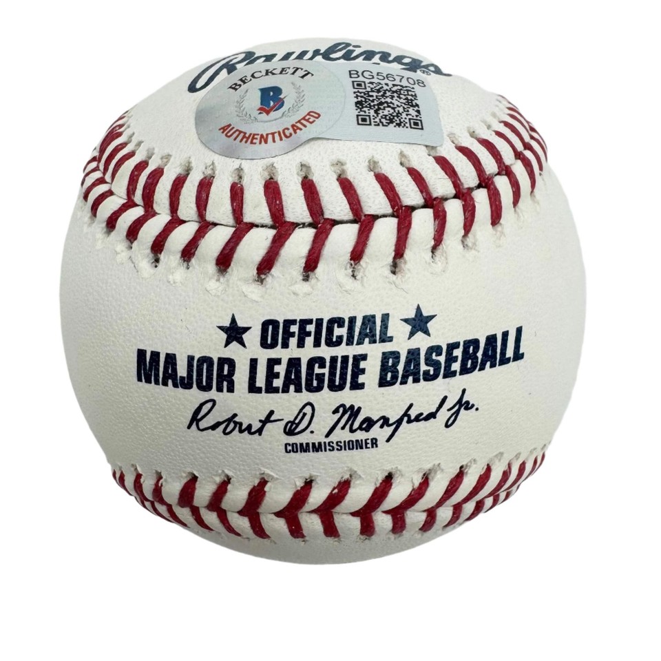 Autographed/Signed Ronald Acuna Jr. "Acuna Matata" ROML Baseball ...
