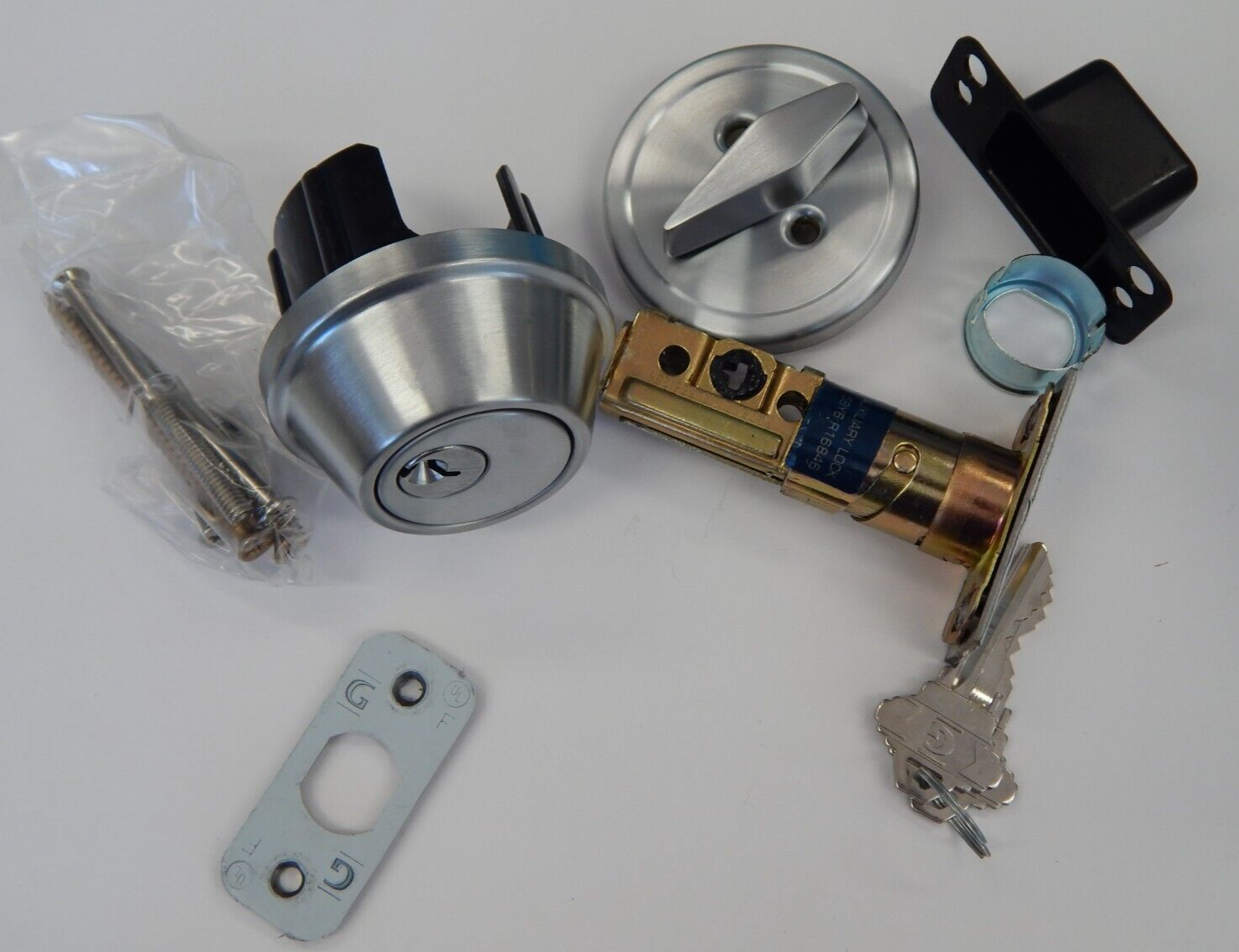 General Lock Single Cylinder Deadbolt D160 626 6WL C US26D- Satin ...