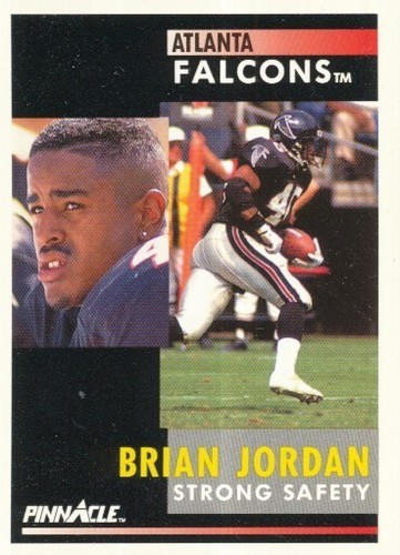 #126 ATLANTA FALCONS # BRIAN JORDAN CARD PINNACLE NFL 1991 | eBay