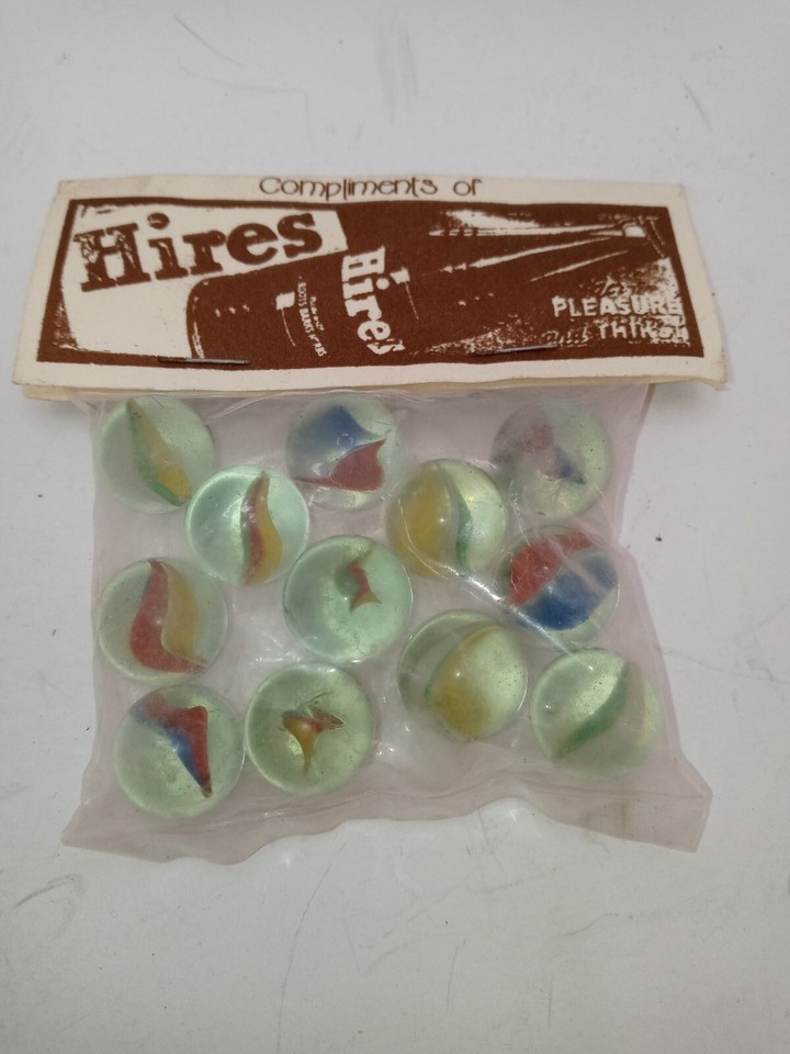 Vintage Marbles Compliments Of Hires Root beer - For Pleasure & Thirst ...