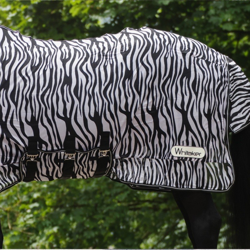 ZEBRA FLY MESH RUG | Whitaker Marwell Zebra Print Fly Horse Rug UV ...
