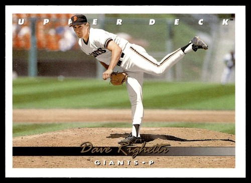 1993 Upper Deck Dave Righetti San Francisco Giants #579 | eBay