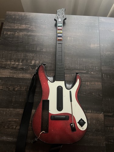 Nintendo Wii Guitar Hero Controller GH5 95911.805 Red Starburst w ...