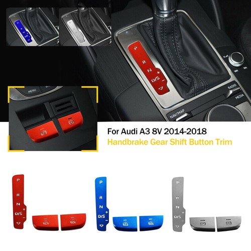 Car Handbrake Gear Shift Button Decoration Cover Trim For Audi A3 8V ...