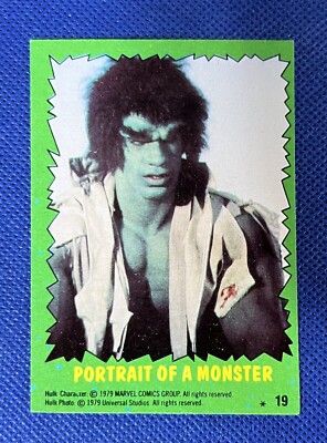 1979 Topps Incredible Hulk Card # 19 Portrait of a Monster | eBay