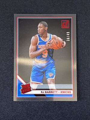 RJ Barrett 2019-20 Panini Clearly Donruss Red Acetate RC /49 #53 New ...