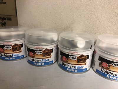 4 x Multi-Purpose Filler / GSA Builders Filler, 250g - Smooth Filler ...