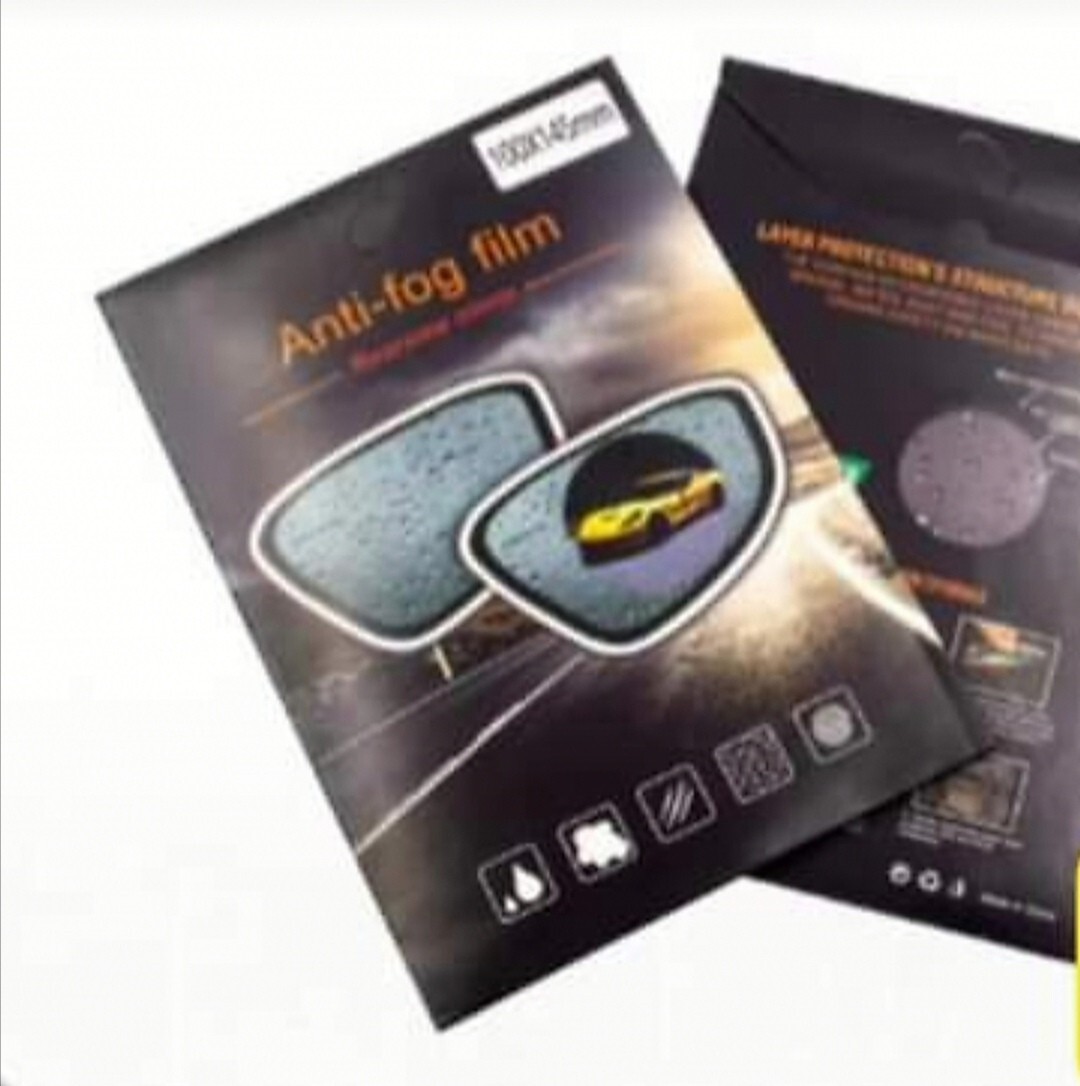 2x Rainproof Car Side Mirror Window Sticker Anti-fog Protective Film ...