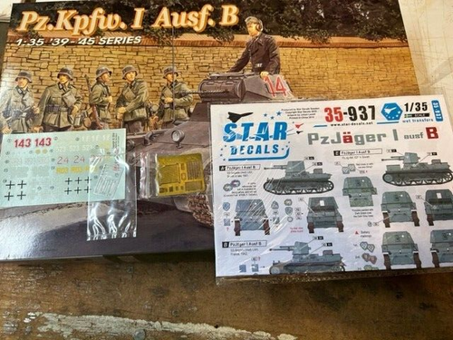 DML Dragon Pz.Kpfw. I Ausf B w/Star Decals...1/35...Kit 6186...MINT | eBay