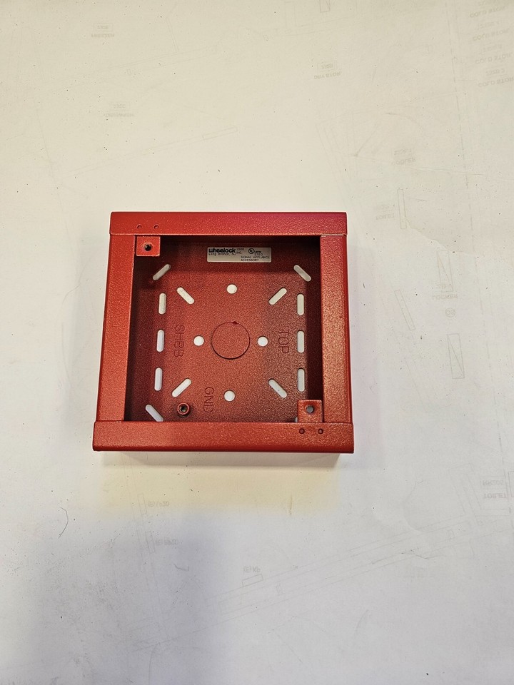Wheelock SHBB-R Fire Alarm Back Box - NEW - FREE SHIPPING | eBay