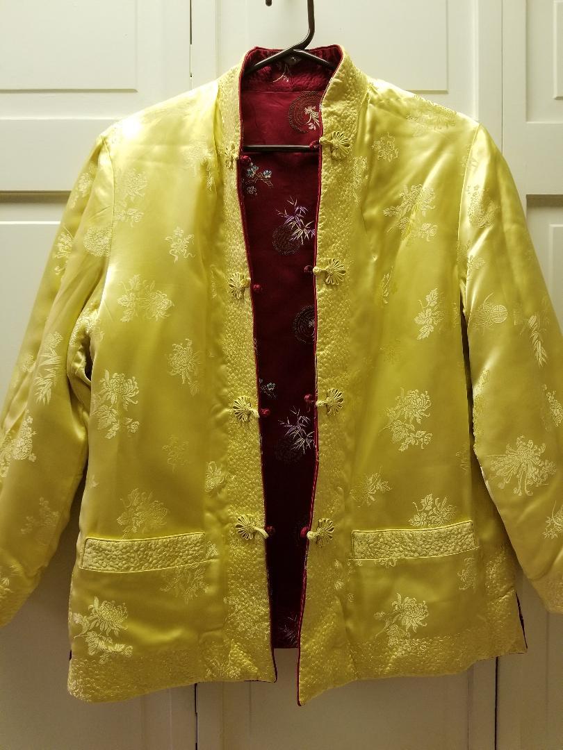 Designer Authentic Japanese Silk Jacket (reversible) size medium | eBay