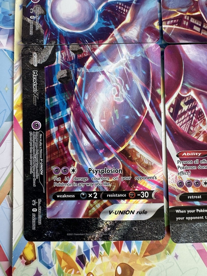 Mewtwo V-Union SWSH159-SWSH162 [Set of 4] Black Star Promo Set POKEMON ...