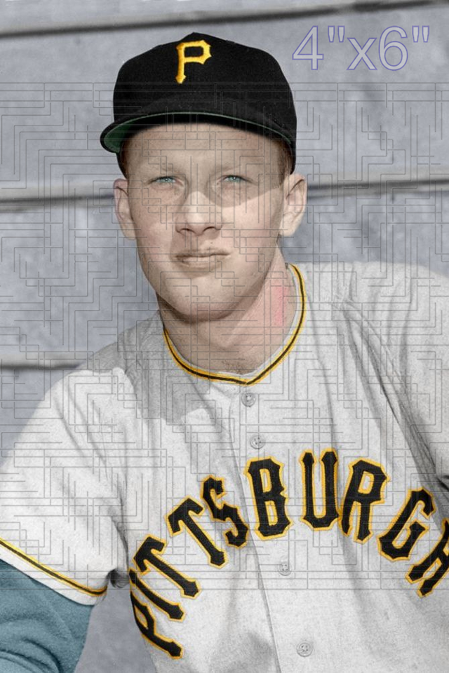 Ed Wolfe - 1952 Pittsburgh Pirates - choose a style - colorized print ...