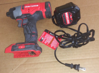 Craftsman CMCF800 20v Variable Speed Cordless Impact Driver+CMCB101 20V ...