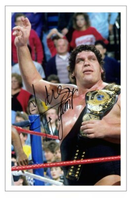 ANDRE THE GIANT Signed Autograph PHOTO Fan Gift Signature Print WWE ...