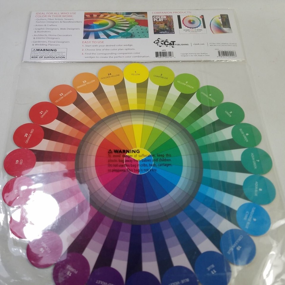 Joen Wolfrom Essential Color Wheel Companion Large 11.8" Quilting Art ...