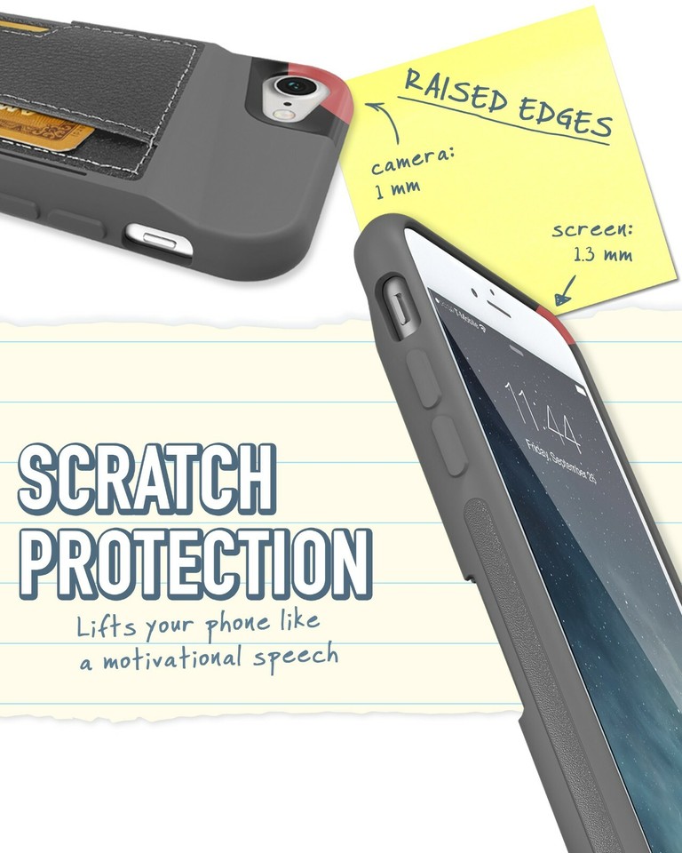 Smartish iPhone SE Wallet Kickstand Case for iPhone 8/7/8+/7+ & SE ...