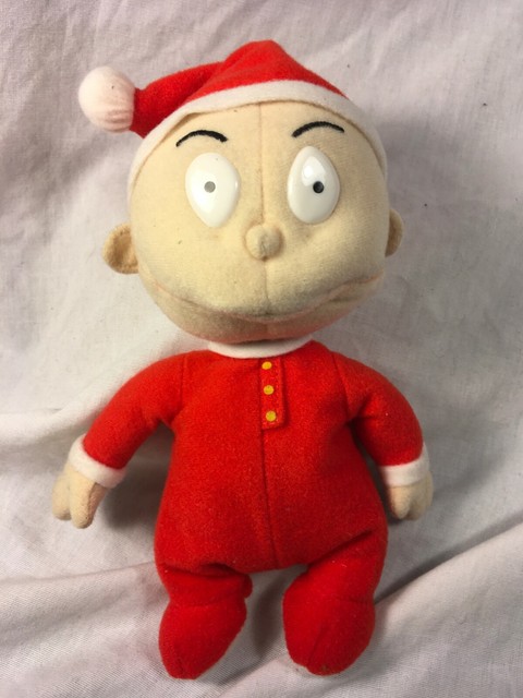 VTG Rugrats Plush BABY DIL Doll Christmas 1997 Holiday Rugrats Bean Bag ...