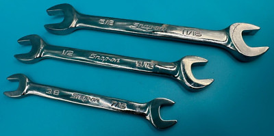 NEW Snap-On Open-End Wrench Set 3/8" to 11/16" VO1214B VO1618B VO2022B ...