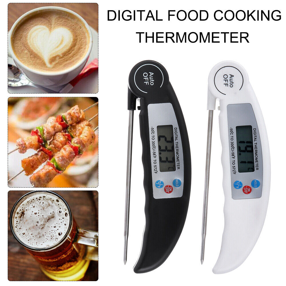 Digital Food Thermometer Probe Cooking Meat Temperature BBQ Kitchen ...