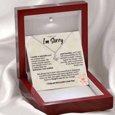 I'm Sorry Necklace Gifts, Apology Gifts For Her, Forgiveness Gift, Wife ...