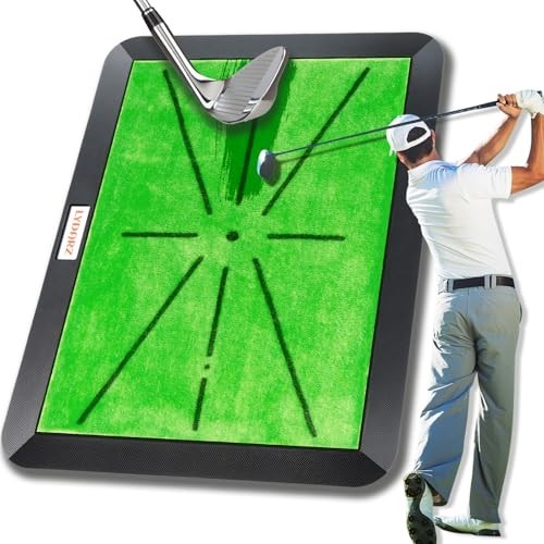 Golf Hitting Mat & Divot Board - Real-Time Swing Trainer for Indoor ...