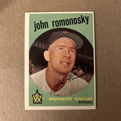 1959 Topps Baseball John Romonosky Washington Senators Card #267 | eBay