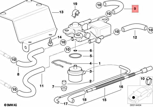 Genuine Hose BMW E38 E39 528i 540i 540iP 750i 750iL 750iLP 750iLS ...