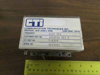 CTI Communication Techniques Inc. P-6328 RF Oscillator 6105 MHz RF ...