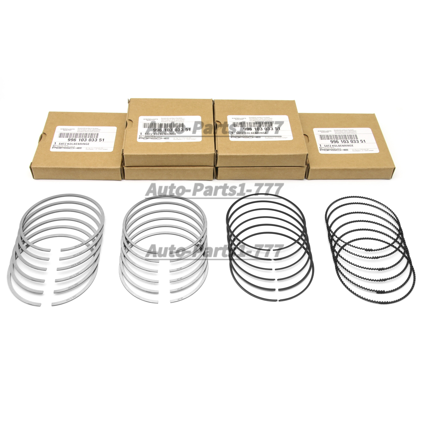 Genuine OEM Piston Rings x6 Set Φ93mm For Porsche Boxster S 986 987 3 ...