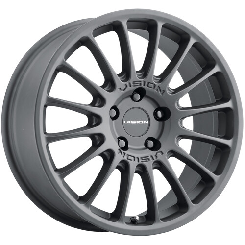 (Set of 4) Vision 477 Monaco 18x8 5x112 +38mm Satin Black Wheels Rims ...