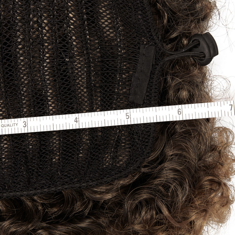 6/8/10 inch Afro Kinky Curly Puff Drawstring Short Puffs Ponytail Bun ...