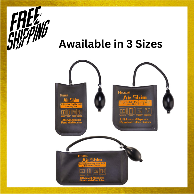 Air Wedge Bag, HTCELLE 3 Piece Strong Commercial Grade air bag Pump ...