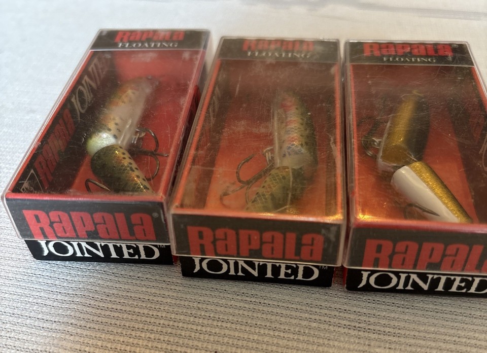Rapala J-7 Original Jointed Floating Silver Jerkbait Lures Lot Of 3 | eBay