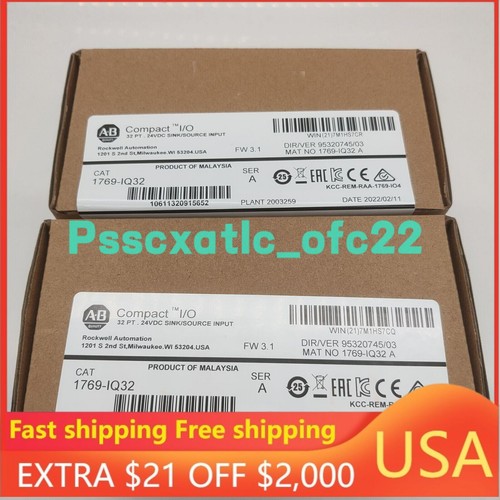 NEW Allen-Bradley 1769-IQ32 /A CompactLogix 32 Pt 24VDC Input Module AB ...
