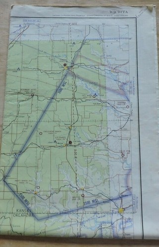 Wichita Aeronautical Map | eBay