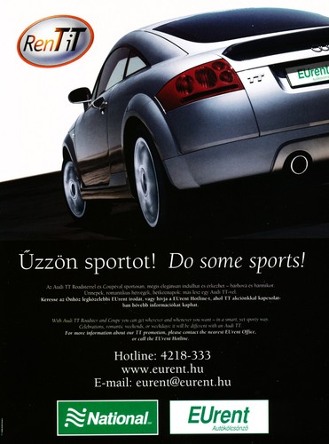 AUDI CAR magazine promo ad #08 "NOT A CAR" FOREIGN | eBay