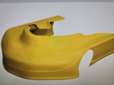 RACING GO KART SUPER TUFF OVAL BODY KIT SENIOR OFFSET YELLOW HARD ...